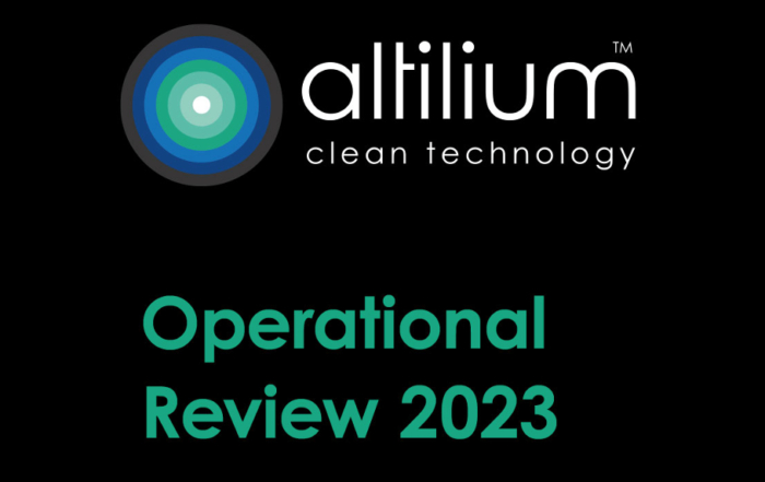 Altilium - Sustainable, low carbon battery materials